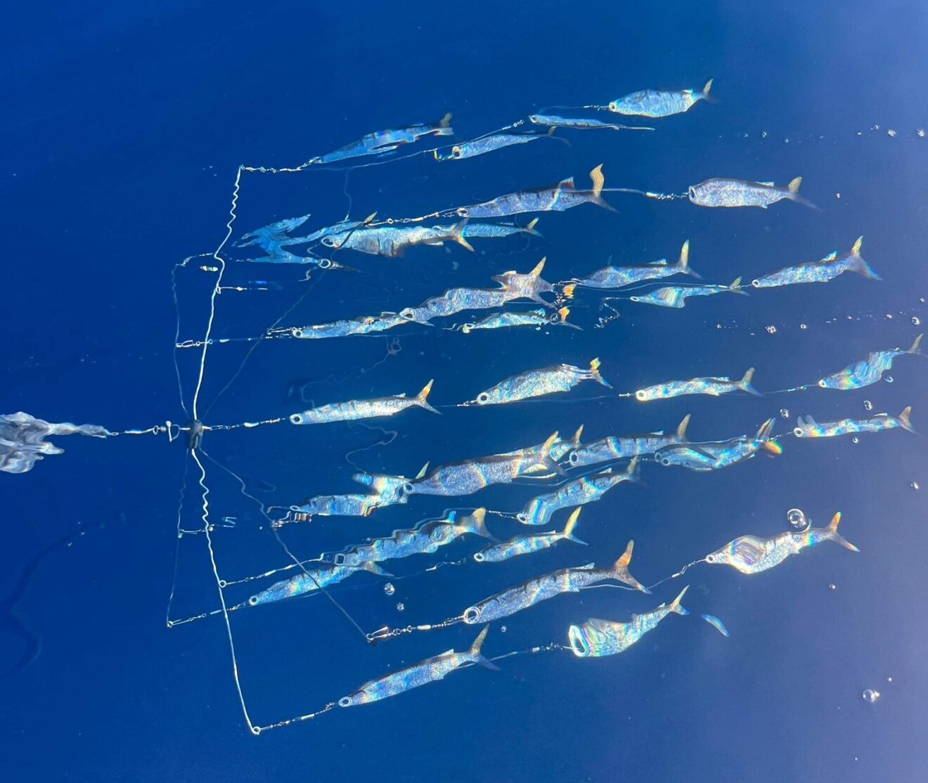 Small Rigged Double Tier Single Drop Dredge (Small Teasers) - OTS Lures